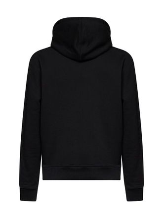 Ami Mens Cotton Hoodie Ami De Coeur Black Sweatshirts Sweater