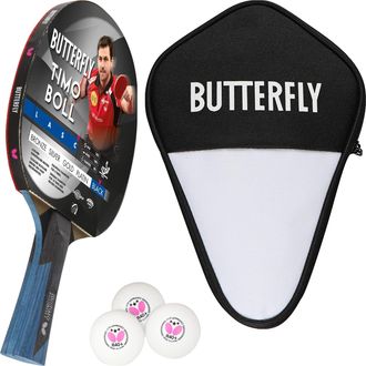 Butterfly Timo Boll Black Tischtennisschläger | Tischtennis Racket Bat TT Profi Wettkampfschläger für technisch fortgeschrittene Spieler | ITTF zertifizierter W