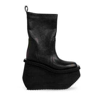 Rick Owens Bottes dusine bottines &agrave; plateforme - Homme - Chaussures - Noir - Taille: 43 EU
