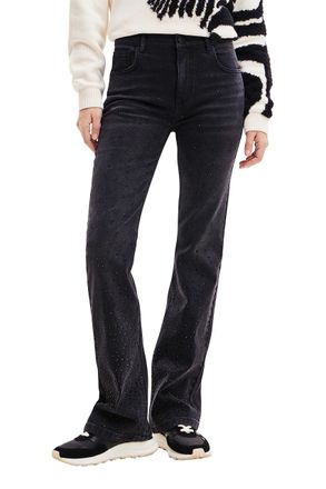 Desigual Womens Denim_REM Casual Pants, Black, 34