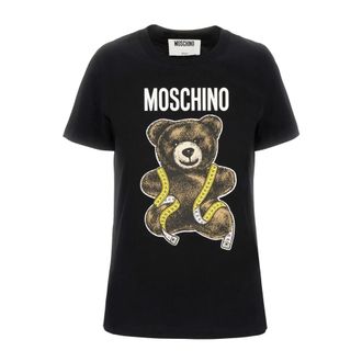 Moschino Fantasy Print T-Shirt - - Tops - Damen - Schwarzk - XS