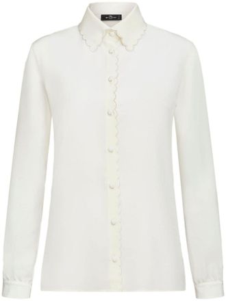 Etro Hemd aus Crêpe de Chine - Weiß