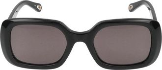 Chlo&eacute; Femme, Accessoires, Noir, Taille: 53 MM Lunettes de soleil rectangulaires