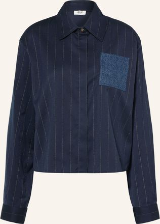 Liu Jo Liu Jo Hemdbluse Mit Glitzergarn blau
