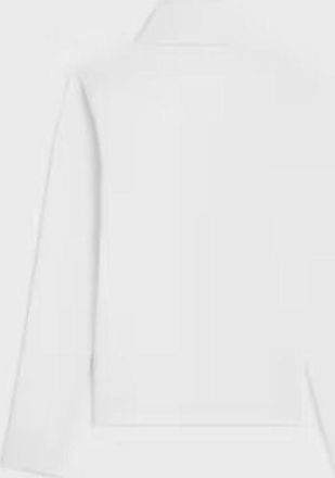 Celine Cotton-Jersey Turtleneck Sweatshirt - White