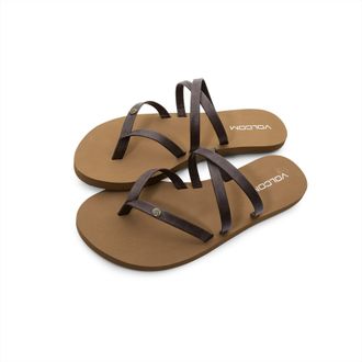 Volcom Damen Easy Breezy Ii Flip Flop Sandalen, Braun, 38 EU
