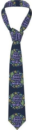 Generic Cravate Lire Des Livres Change Le Monde &Eacute;troit Men Tie &Eacute;l&eacute;gant Cravates Homme Pour Affaires L&Eacute;cole C&eacute;l&eacute;brations