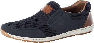 Rieker Fr&uuml;hjahr/Sommer, Herren Slipper, Blau (Pazifik/Navy/Amaretto 14), 40 EU (6.5 UK)