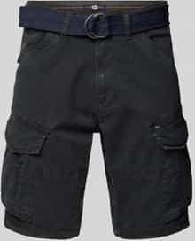 Petrol Industries Bermudas mit Cargotaschen und G&uuml;rtel