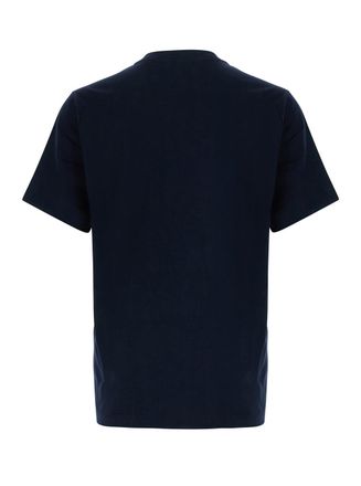 Burberry Mens T-Shirt Blue Cotton T-Shirts And Polos