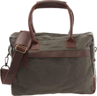 Leconi Kleiner Weekender aus Rinds-Leder & Canvas im Vintage-Look Handgepäck XL Shopper Bürotasche für Damen + Herren Arbeitstasche DIN A4 Schultasche Unitas