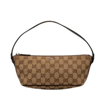 Gucci Sac bandouli&egrave;re mini Pre-owned en toile - Femme - Pre-owned - Beige - Taille: ONE Size