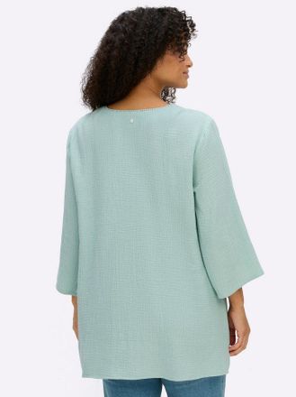 Sheego Klassische Bluse Tunika 3/4-Arm