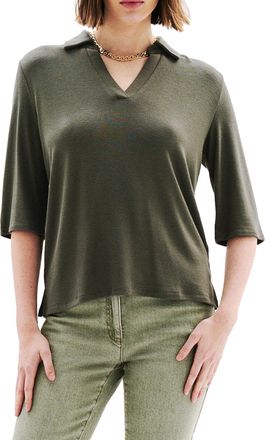 Caroll Damen Tj025-elisa Langarm-T-Shirts, Beetle, Large