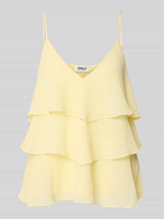 Only Regular Fit Tr&auml;gertop mit Vollants Modell LINN