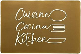 Douceur d'Intérieur Cuisina Tischset, 28,5 x 43,5 cm, goldfarben, PVC, Bedruckt