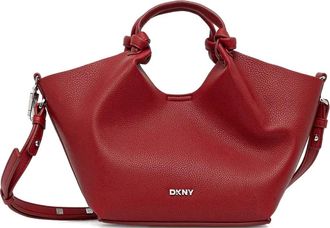 DKNY sac &agrave; main &agrave; design nou&eacute; - Rouge