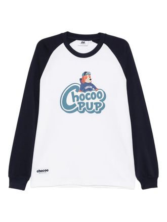 Chocoolate t-shirt à manches longues - Blanc