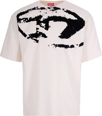 Diesel Homme, Tops, Blanc, Taille: XL T-Boxt-N14 T-Shirt