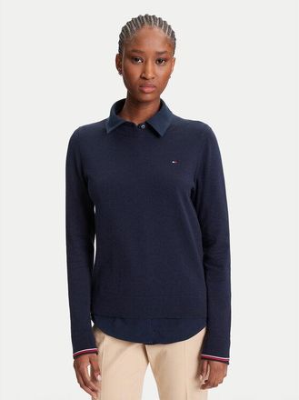 Tommy Hilfiger Pullover WW0WW44984 Dunkelblau Regular Fit