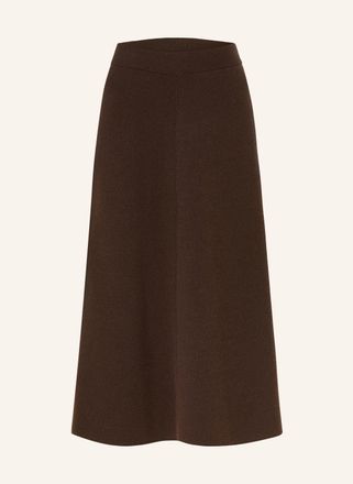 Allude Allude Strickrock Mit Cashmere braun
