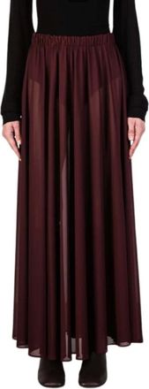 Alysi Femme, Jupes, Rouge, Taille: 38 FR Maxi Skirt