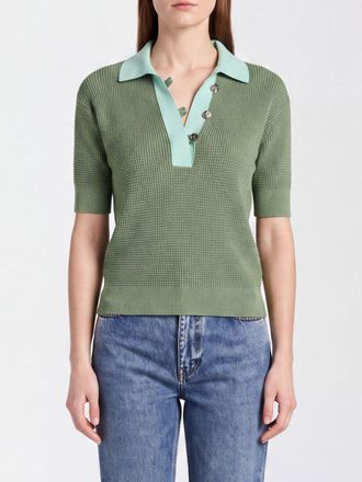 J.W.Anderson Polo en maille de coton et cachemire avec finitions c&ocirc;tel&eacute;es