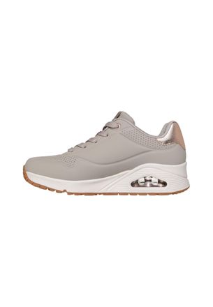 Skechers Damen UNO Golden Air Turnschuhe, Taupe Durabuck/Silver Trim, 36 EU