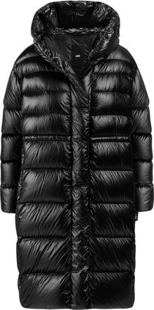 Add Doudoune &agrave; capuche brillante - Femme - Manteaux - Noir - Taille: 36 FR