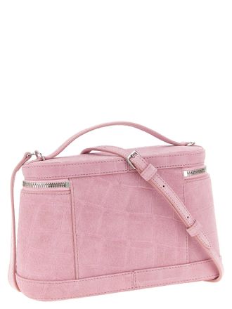 Jacquemus Le Petit Vanity Suede Top Handle Bag - Pink