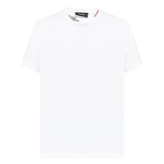 Dsquared2 Logo-Print T-Shirt - - Tops - Herren - Wei&szlig; - S