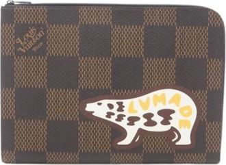 Louis Vuitton unisex, Pre-owned, Brun, Taille: ONE Size Pochette en toile Pre-owned