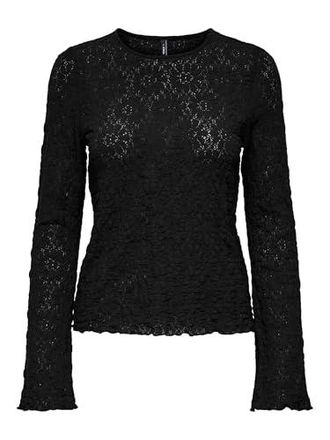 Only Onlgiavanna L/S Top JRS, Noir, M Femmes