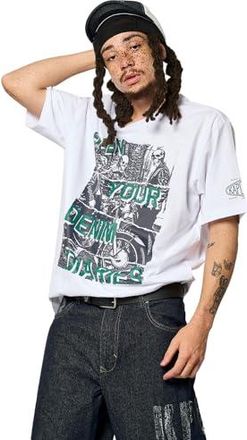 Kaporal Tee Shirt pour Homme, Coupe Regular, Manches Courtes, Col Rond, Modèle Vorto, Couleur White, Taille XXL