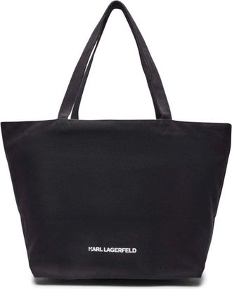 Karl Lagerfeld Femme, Sacs, Noir, Taille: ONE Size Ikon Aquarelle Shopper