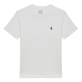 Polo Ralph Lauren Homme, Tops, Blanc, Taille: S T-shirt &agrave; Manches Courtes et Col Rond