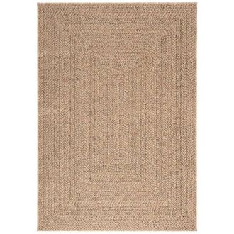 vidaXL Teppich 140x200 cm Jute-Optik Innen und Au&szlig;en Vidaxl