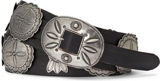 Ralph Lauren Purple Label Concho Gürtel - Schwarz