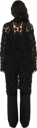 Dolce & Gabbana Womens Black Virgin Wool Cardigan Clothing