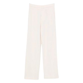 Forte_Forte Straight Hosen - - Trousers - Damen - Beige - XS