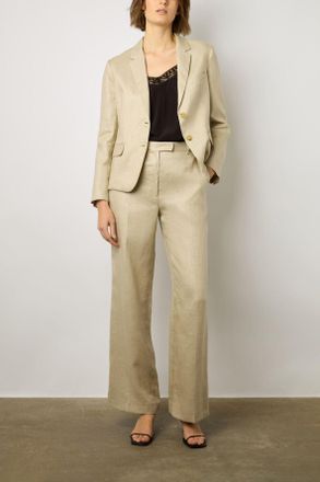 Gerard Darel Pantalon de tailleur en lin m&eacute;tallis&eacute; - CARMEN - Sable