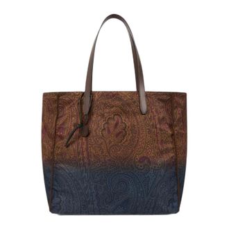 Etro Femme, Sacs, Brun, Taille: ONE Size Shopping Printed Nylon