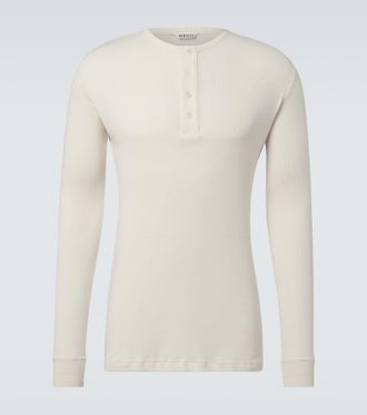 Auralee Chemise Henley en coton