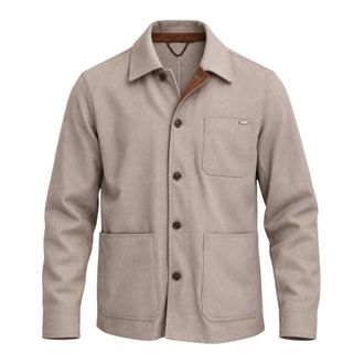 Gianni Lupo Surchemise - Homme - Vestes - Beige - Taille: S