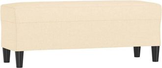 vidaXL Sitzbank Creme 100x35x41 cm Stoff vidaXL