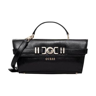 Guess Cirene Sac Main &agrave; Rabat - Femme - Sacs - Noir - Taille: ONE Size