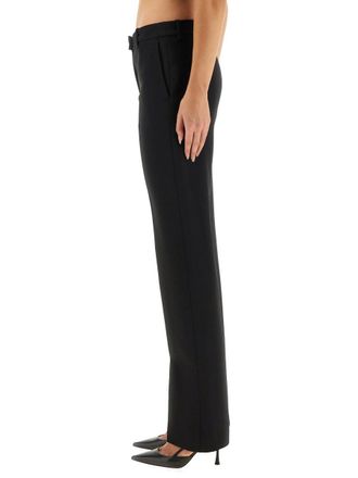 Alexander McQueen Wool Gabardine Tailored Trousers - Black