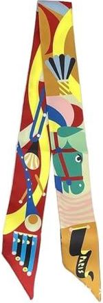 Generic &Eacute;charpe color&eacute;e &agrave; imprim&eacute; cheval, long ruban de style cor&eacute;en pour un style multi-voies, Couleur 5, 90X5CM