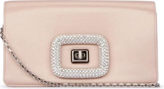 Roger Vivier Femme, Sacs, Beige, Taille: ONE Size Viv de Choc Clutch