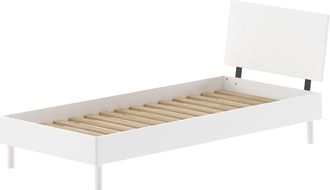 Vipack Einzelbett Forrest 90x200cm - Buche massiv - wei&szlig;
